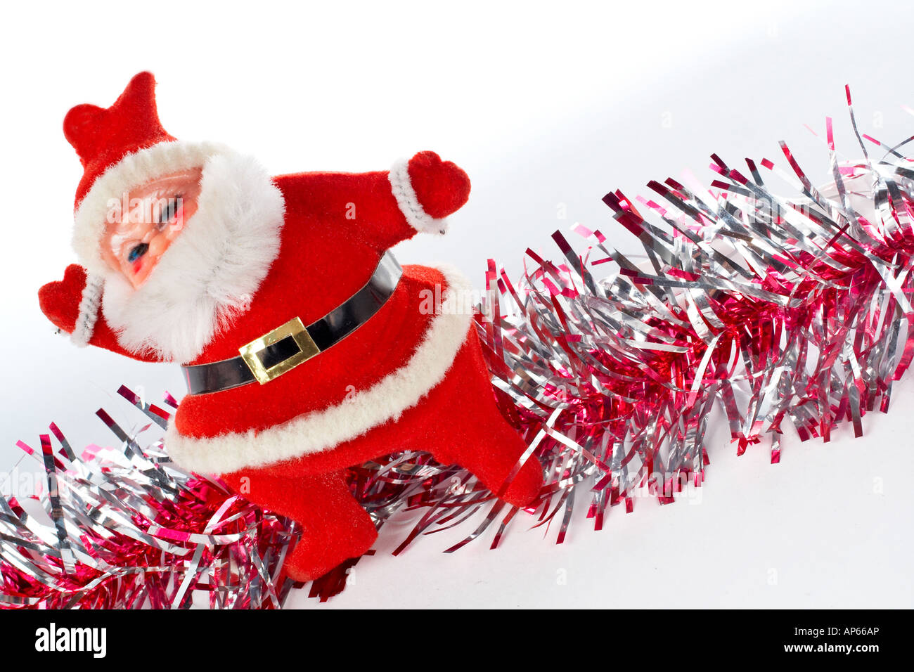 Santa Claus on white background Stock Photo - Alamy