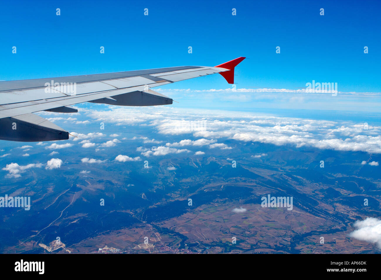 An aerial view from an airplane Stock Photo - Alamy