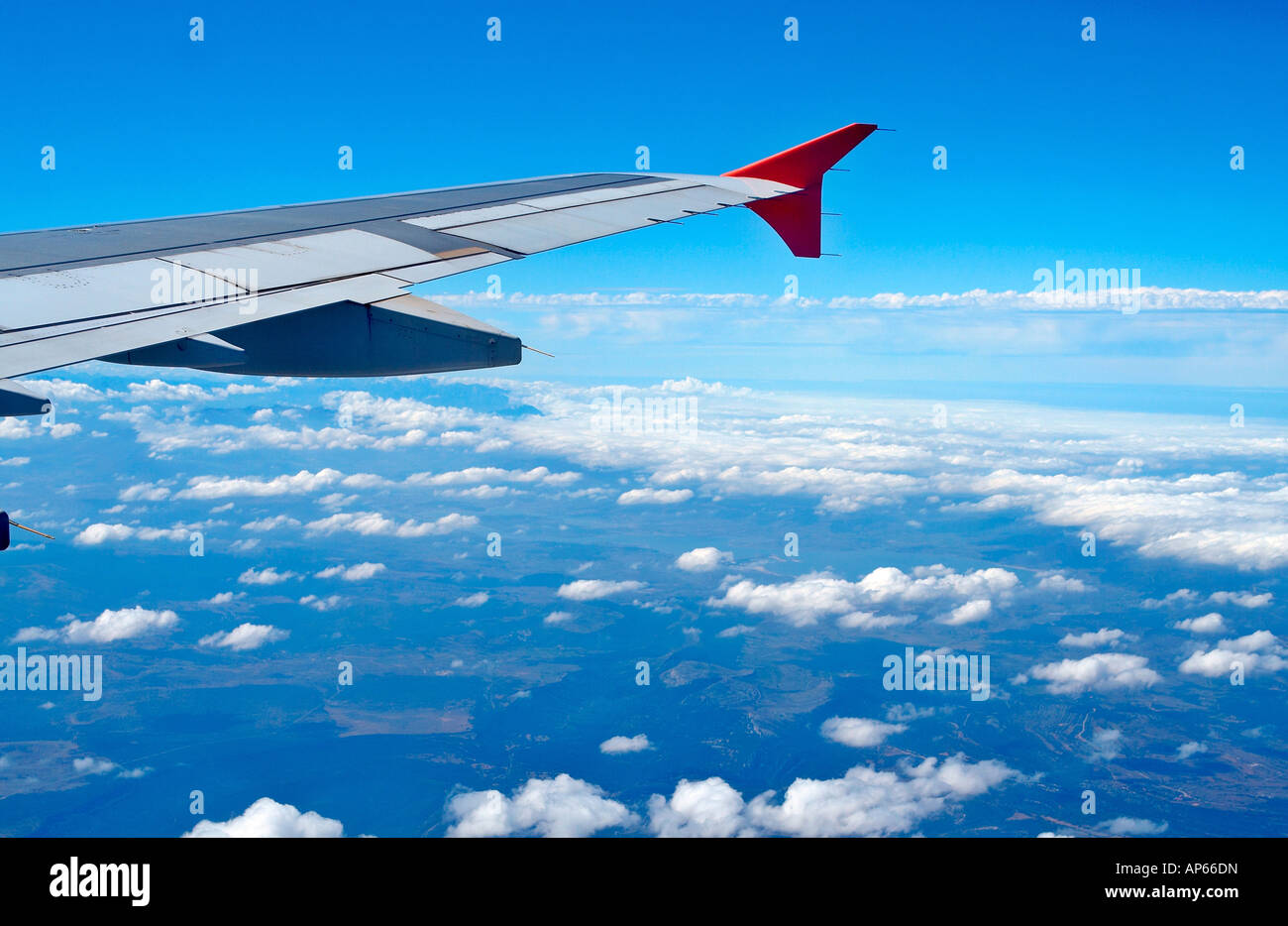 An aerial view from an airplane Stock Photo - Alamy