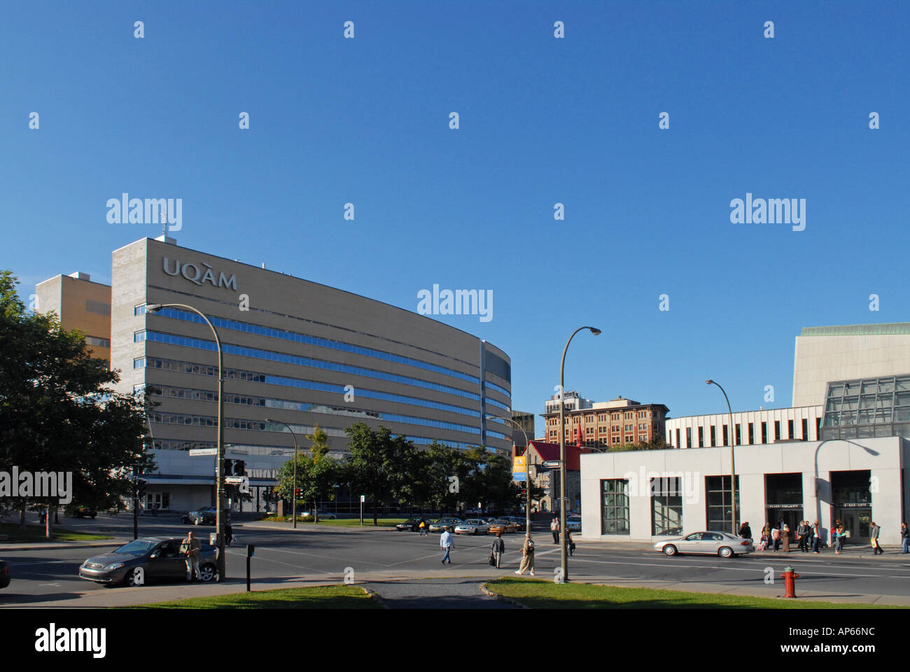 University of Quebec in Montreal uqam new building on Boulevard de ...