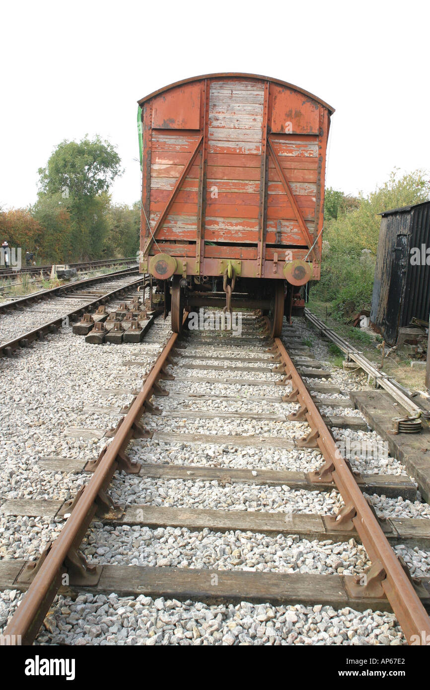 Wagons on the line at the Swindon and Cricklade Railway Stock Photo - Alamy