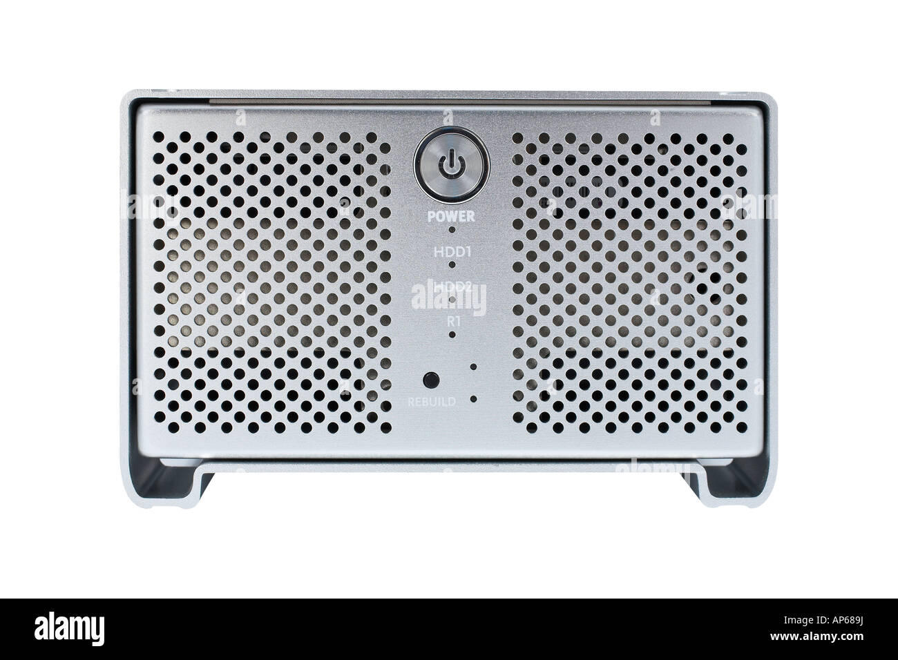 External hard drive isolated on white background Front view Stock Photo ...