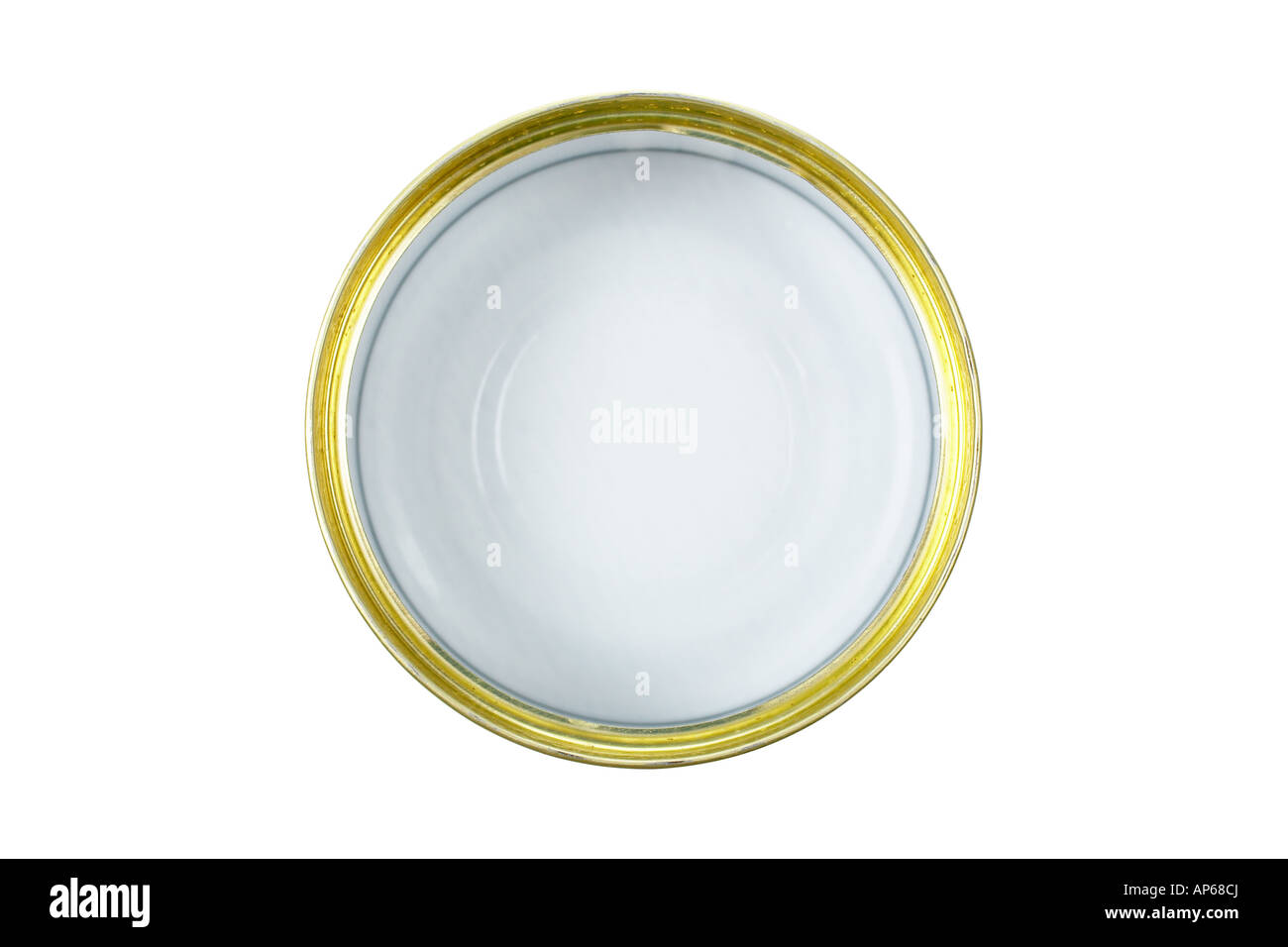 Empty food can isolated on white background Path included Stock Photo ...