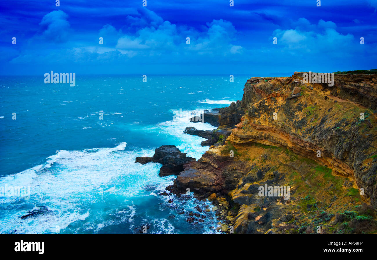 Cliffs at Cape Nelson Stock Photo - Alamy