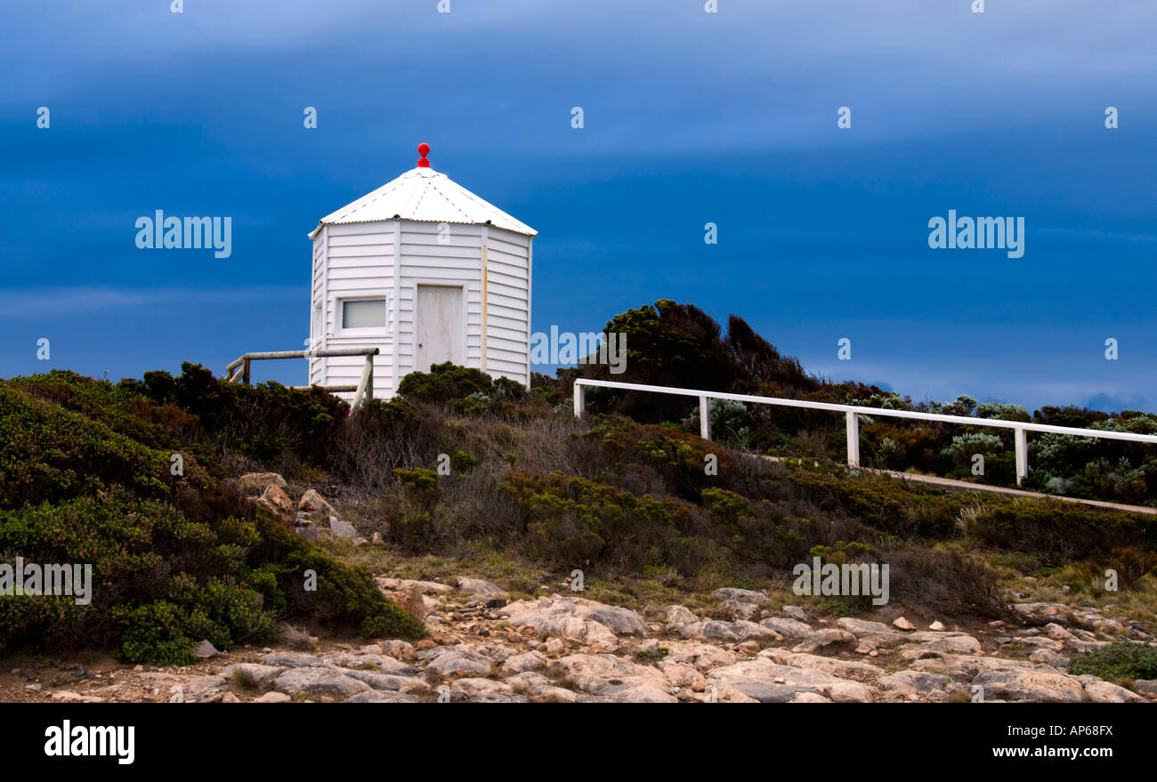 Small Lighthouse Outbuilding at Cape Nelson Lighthouse Stock Photo - Alamy