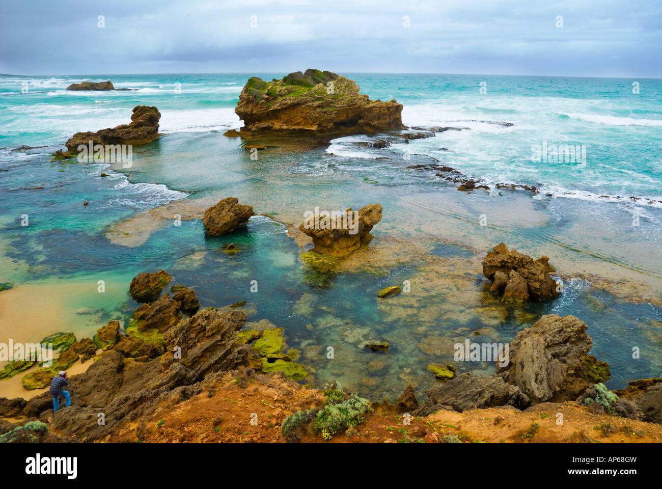 Fascinating Coastline at The Crags near Port Fairy Stock Photo - Alamy
