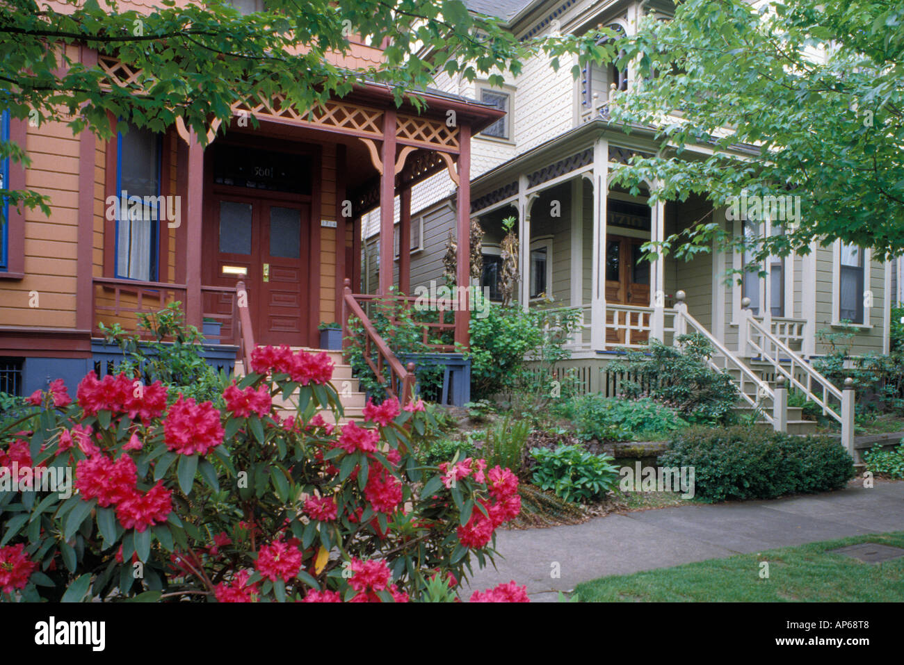 Victorian houses portland oregon usa hi-res stock photography and ...