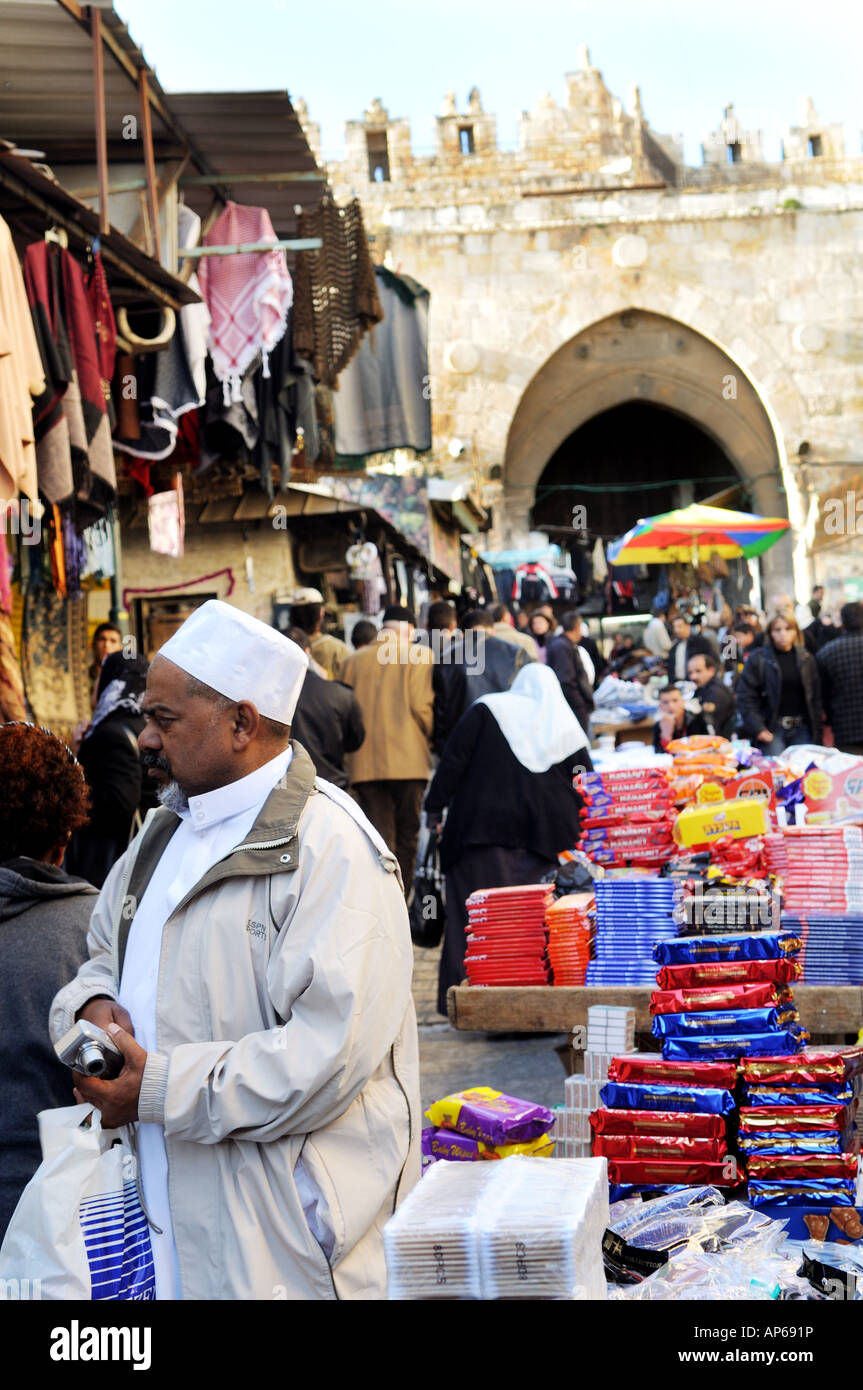 Market scene in the old city of Jerusalem Stock Photo - Alamy