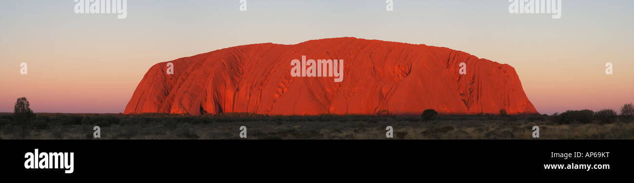 Uluru at sunset Stock Photo - Alamy