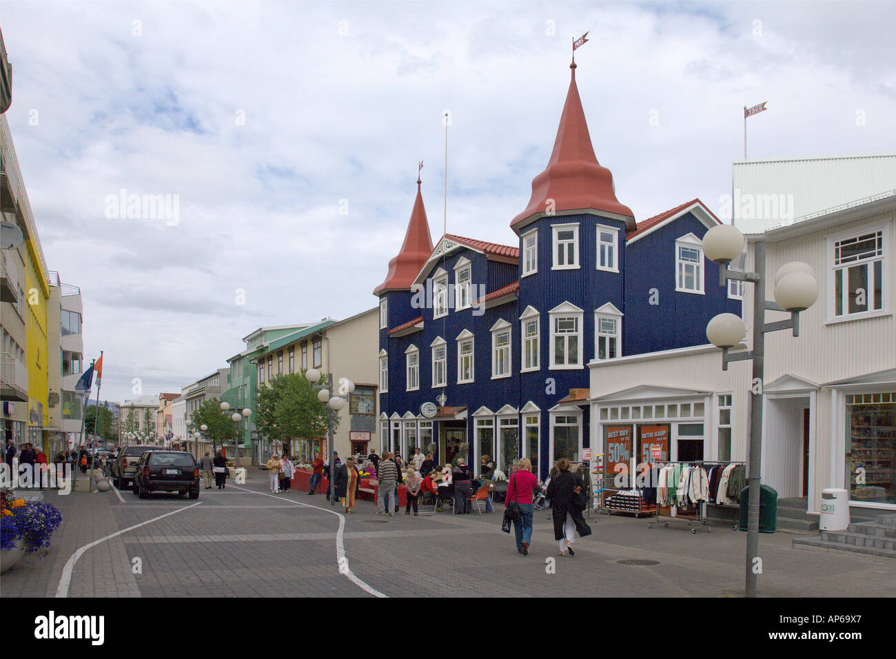 Main street akureyri iceland hi-res stock photography and images - Alamy