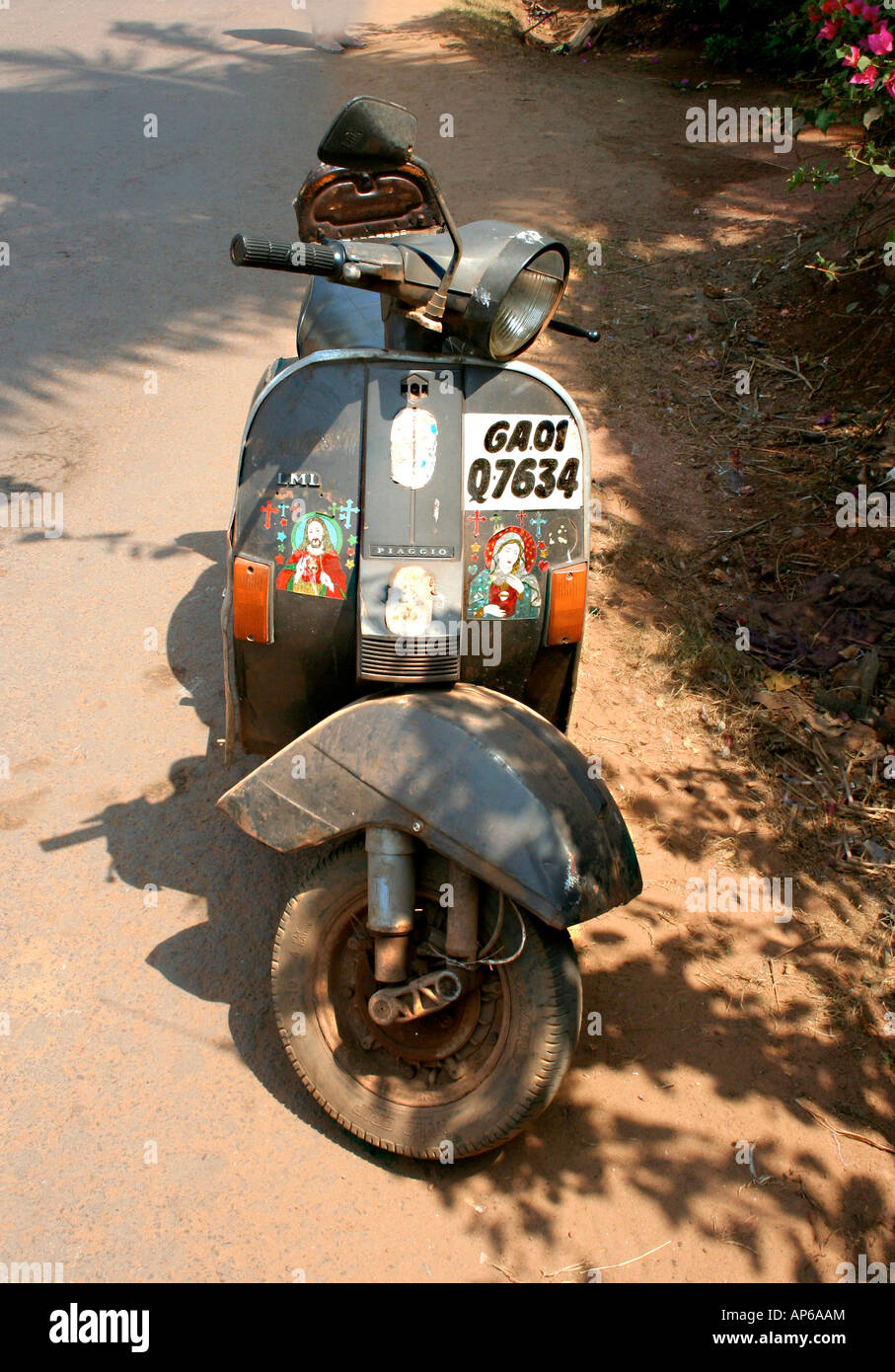 scooter in Goa India Stock Photo - Alamy