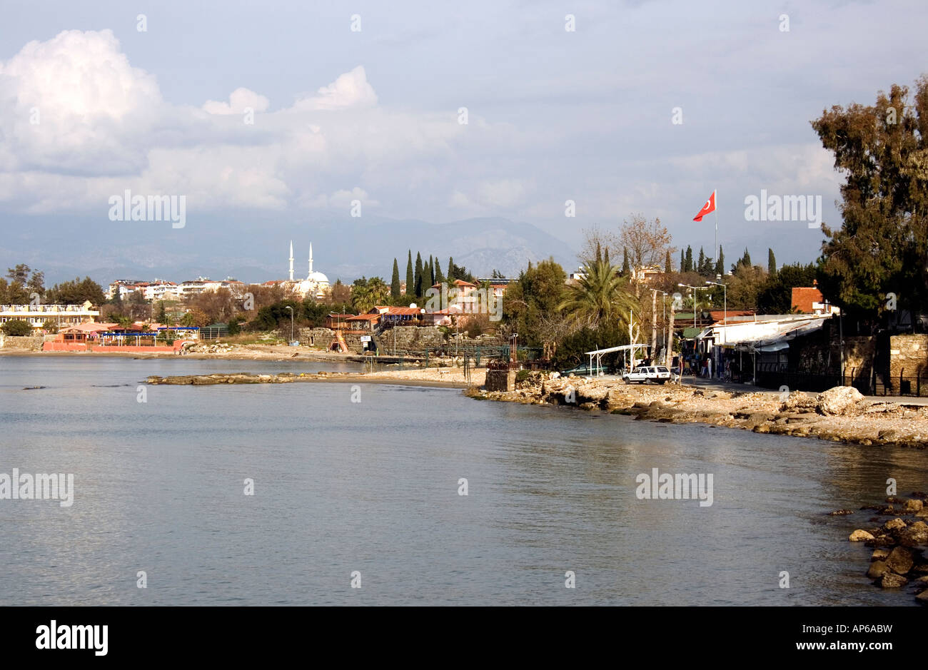 Seafront and Promenade of Side Stock Photo - Alamy