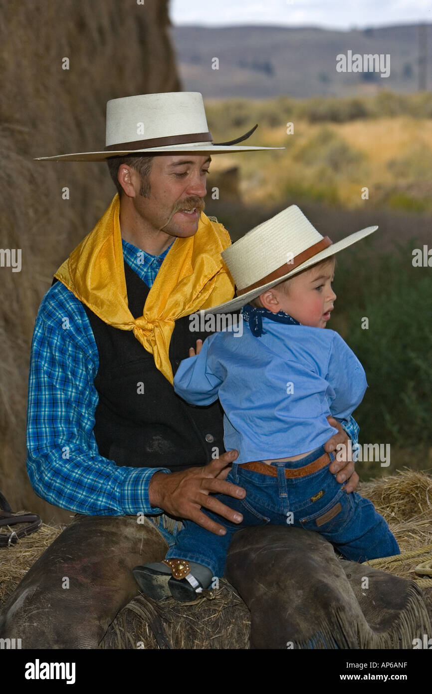 US, Oregon, Seneca, Ranch living at The Ponderosa Ranch (MR Stock Photo ...