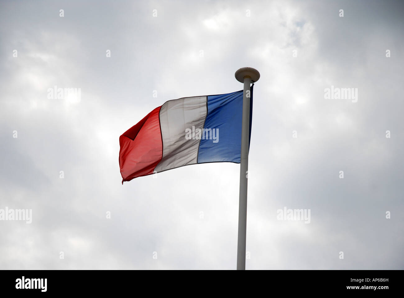 French flag (Tricolor) flying in Paris, France Stock Photo - Alamy