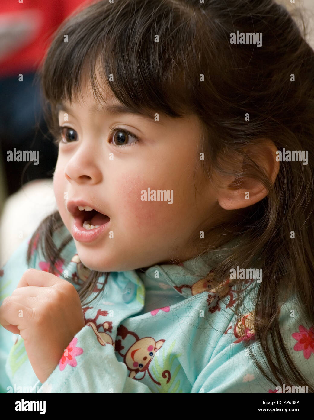 Little girl's face Stock Photo - Alamy
