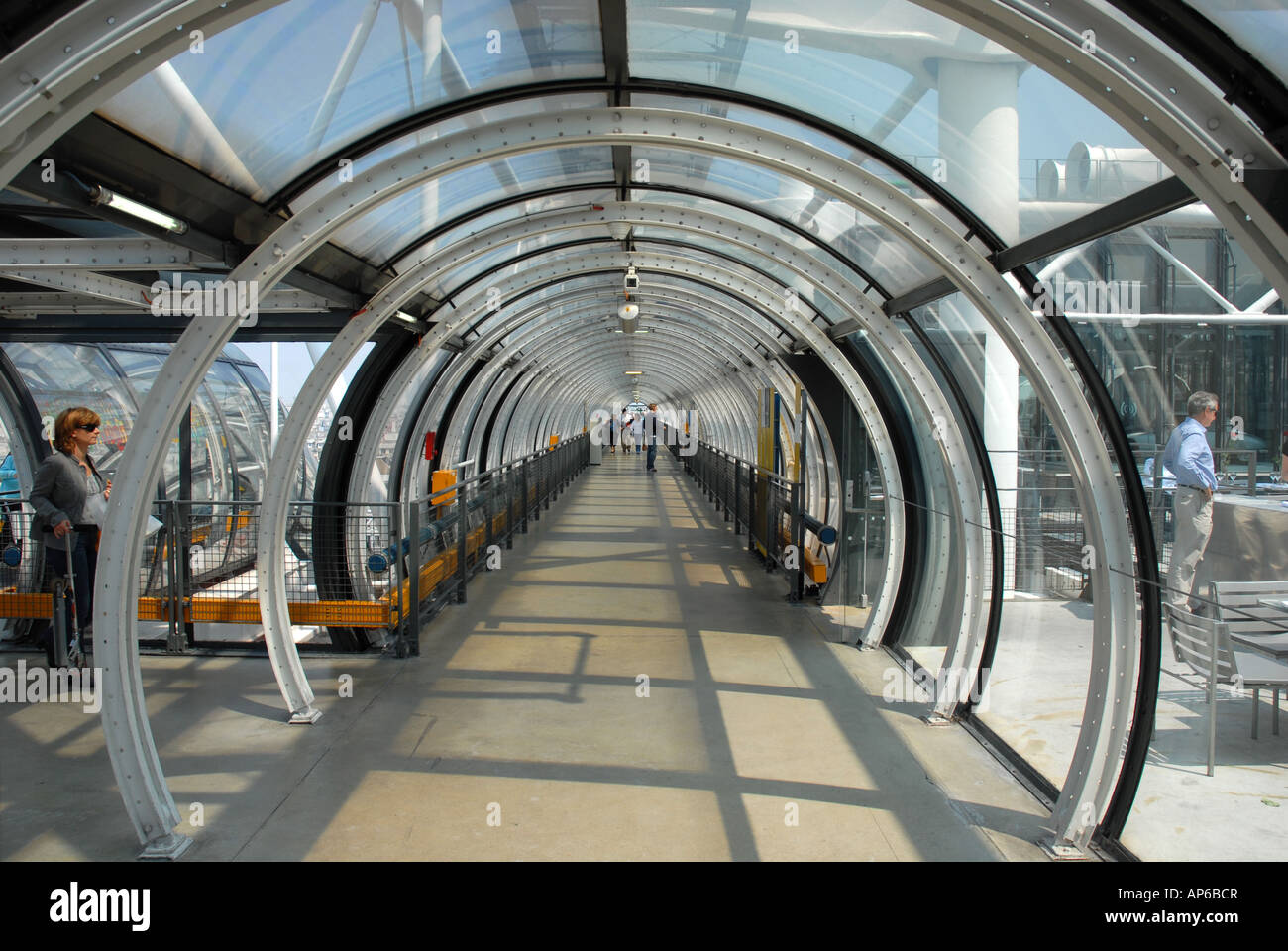 View inside the Pompidou Centre in Paris France Stock Photo - Alamy