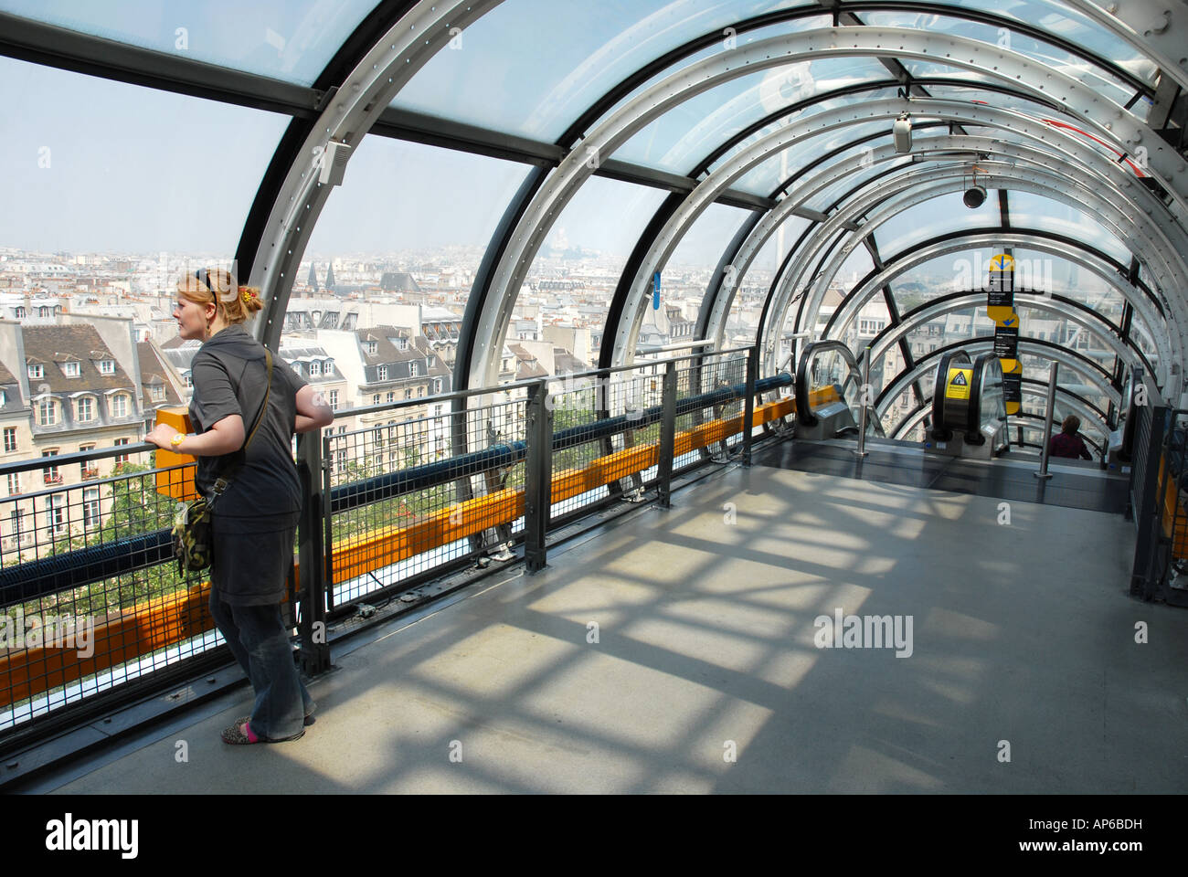 Inside view of the Pompidou Centre in Paris Stock Photo - Alamy