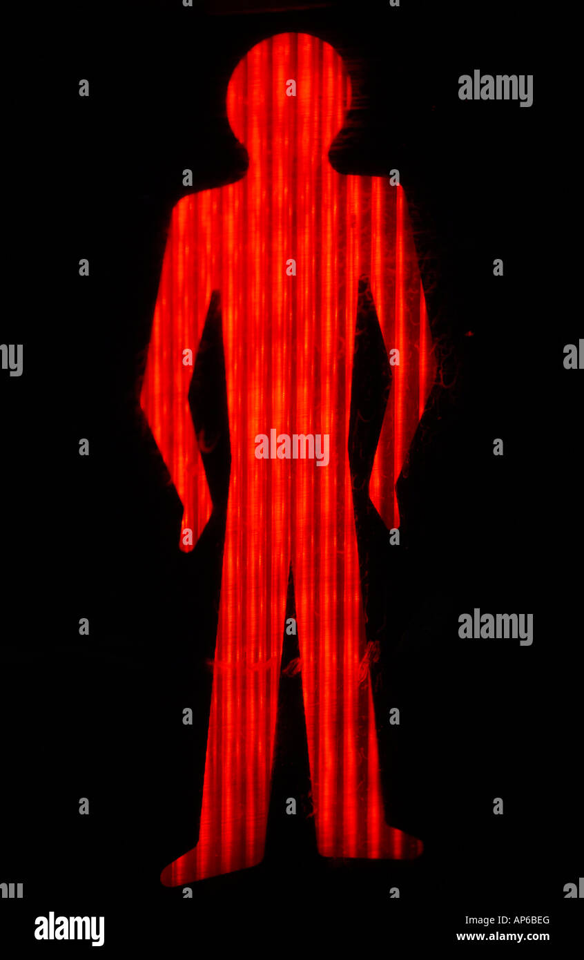 Red light on a pedestrian crossing Stock Photo - Alamy