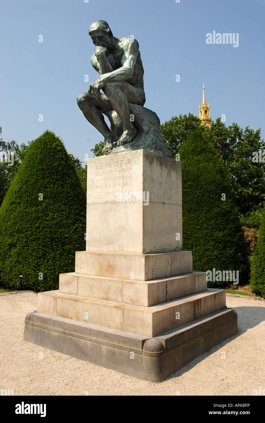 'The Thinker', Sculpture by Auguste Rodin at the Rodin Museum, 79, rue ...
