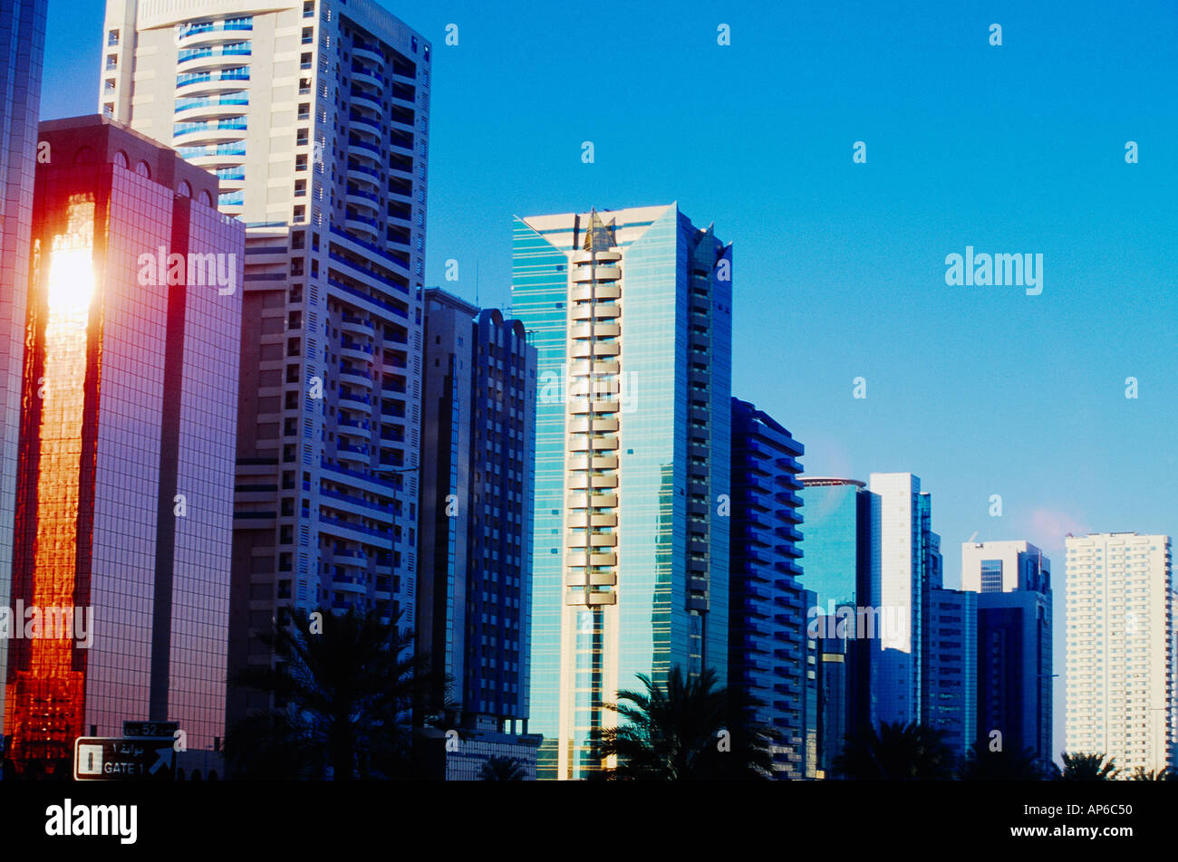 Dubai UAE Sheikh Zayed Road Buildings Stock Photo - Alamy