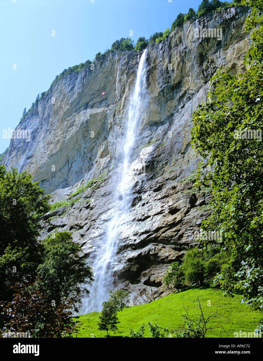 The Staubbach Falls Lauterbrunnen Switzerland Stock Photo - Alamy
