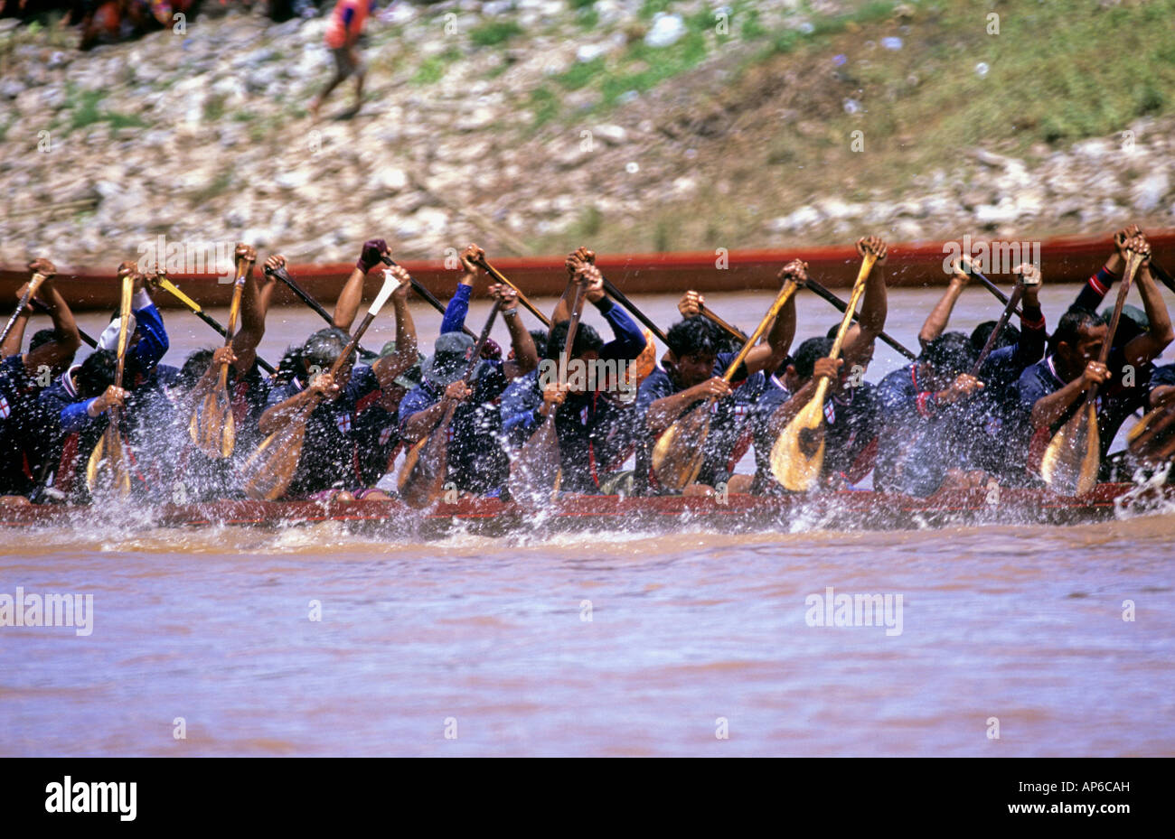 Thailand boat racing Stock Photo - Alamy