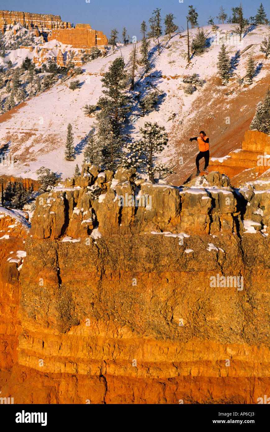 Trail running in Red Canyon in Utah (MR Stock Photo - Alamy