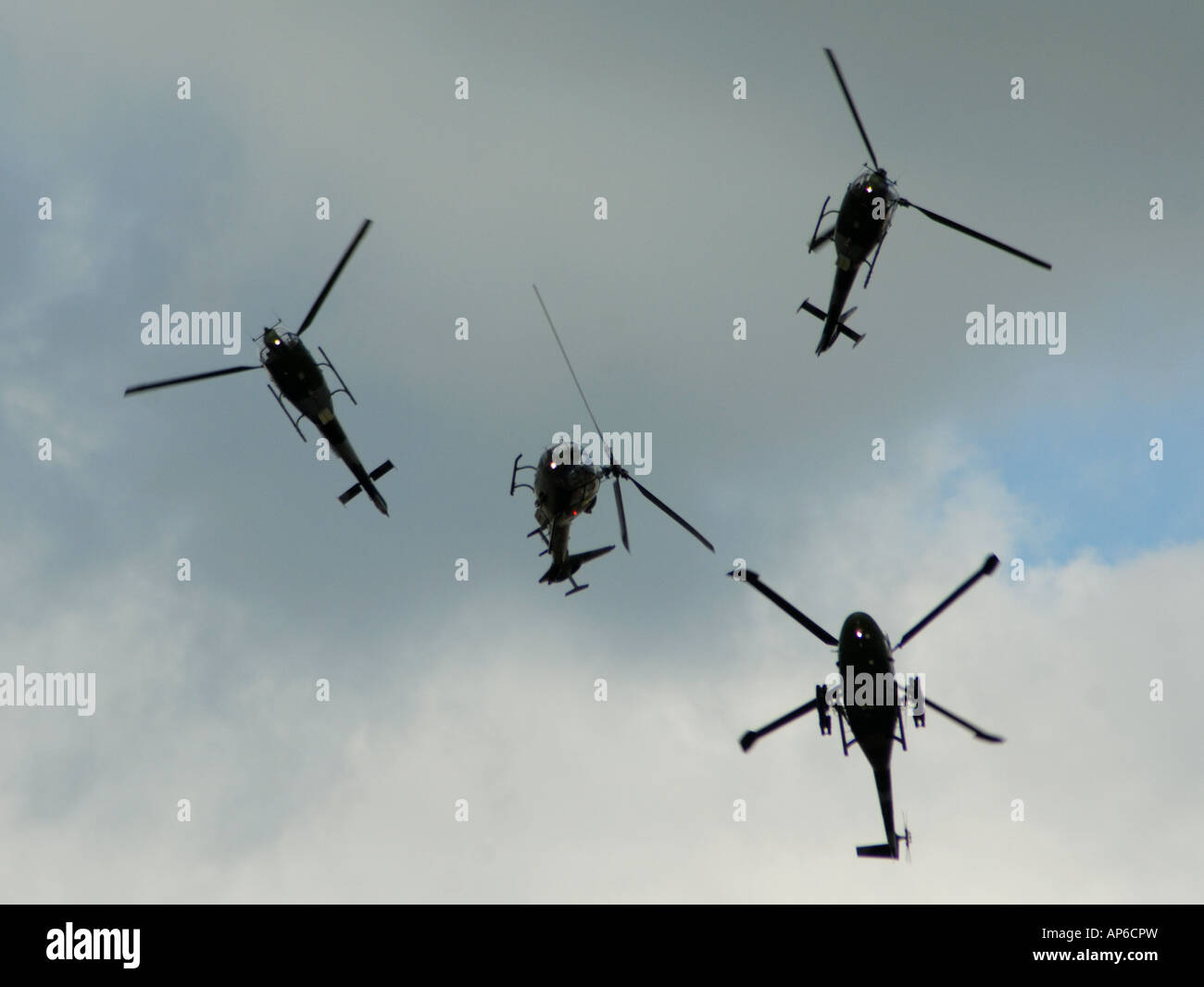 Helicopter flying display at the Lydd air show Stock Photo - Alamy