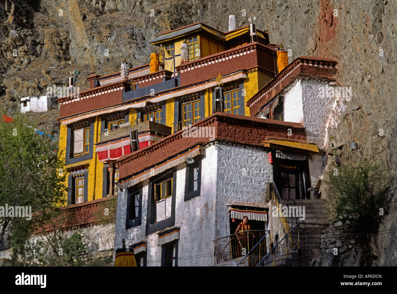 PALHALUPUK TEMPLE below CHAKPORI HILL is built around a cave LHASA ...