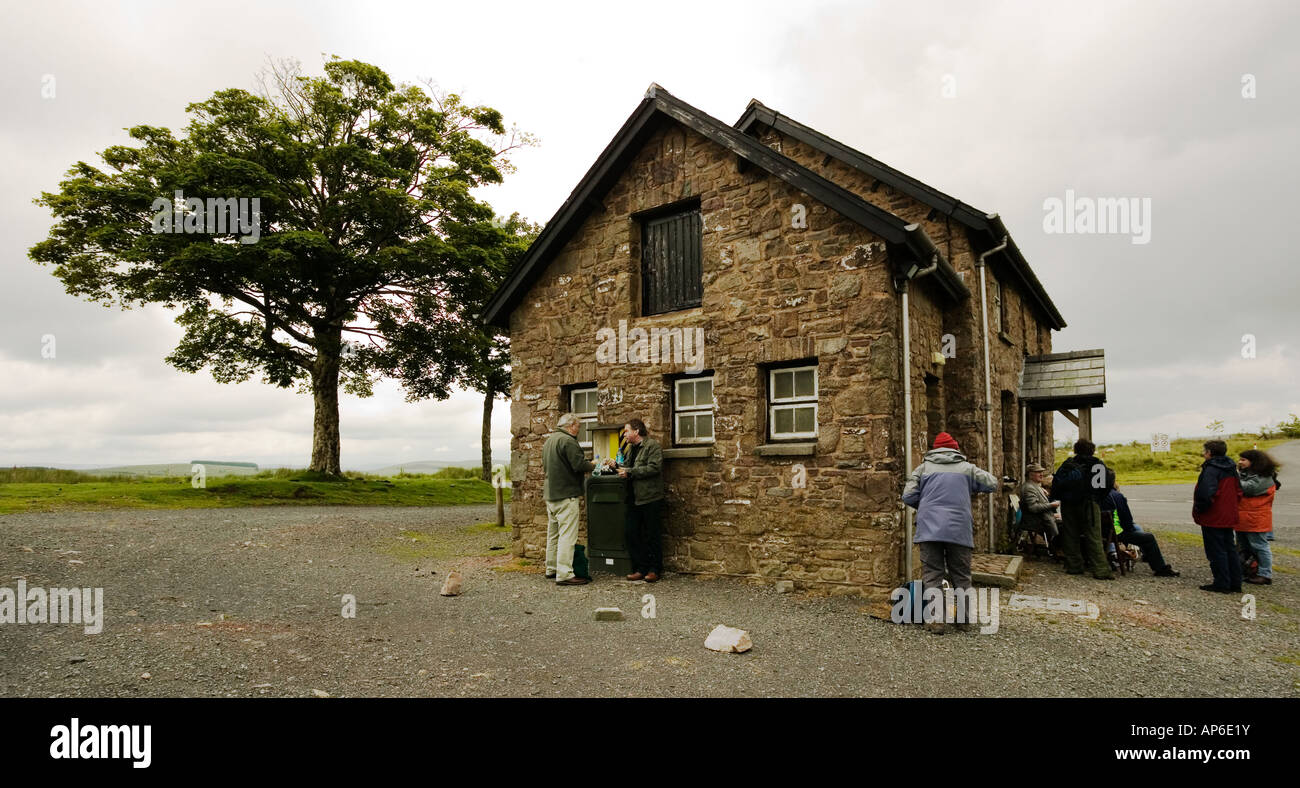 empty building in German Village, Epynt Stock Photo - Alamy