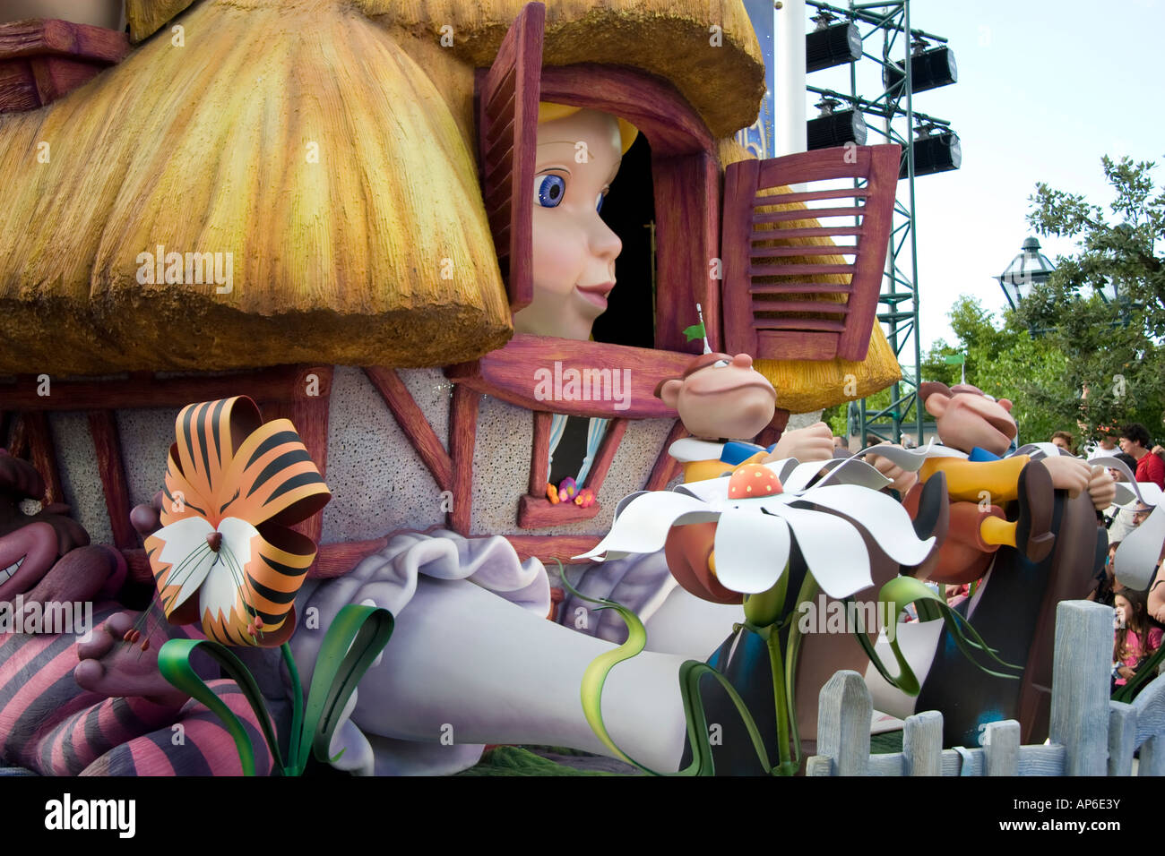 disney parade paris, alice in wonderland Stock Photo - Alamy