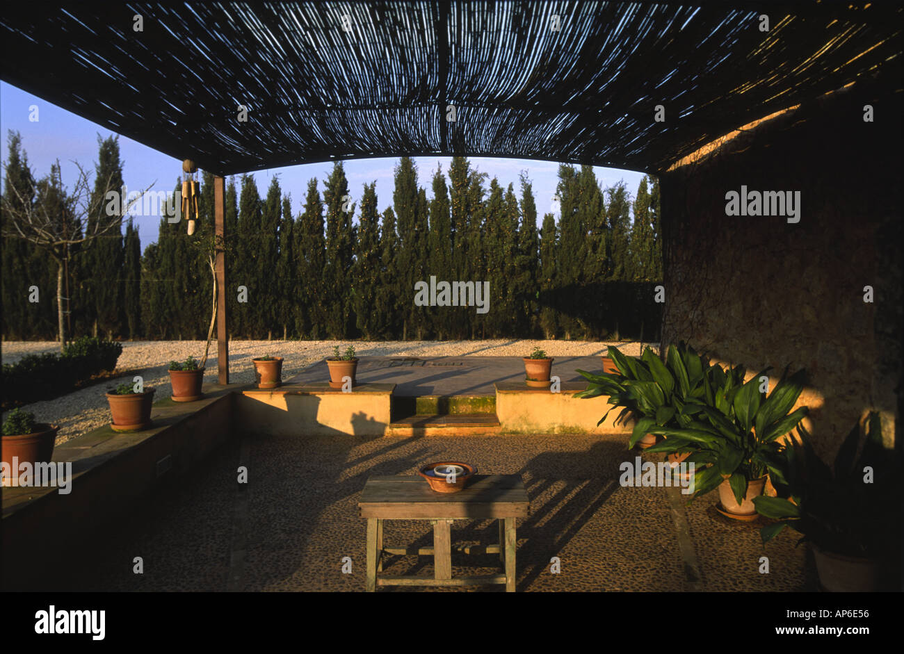 The Mallorcan Spain small rural hotel of S Hort des Gran Palmer Stock ...