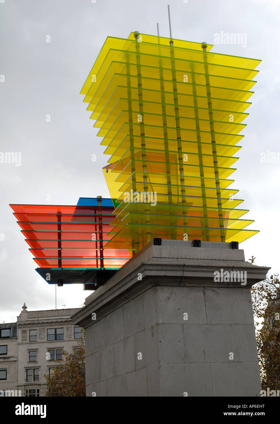 The fourth plinth in Trafalgar Square, London Stock Photo - Alamy