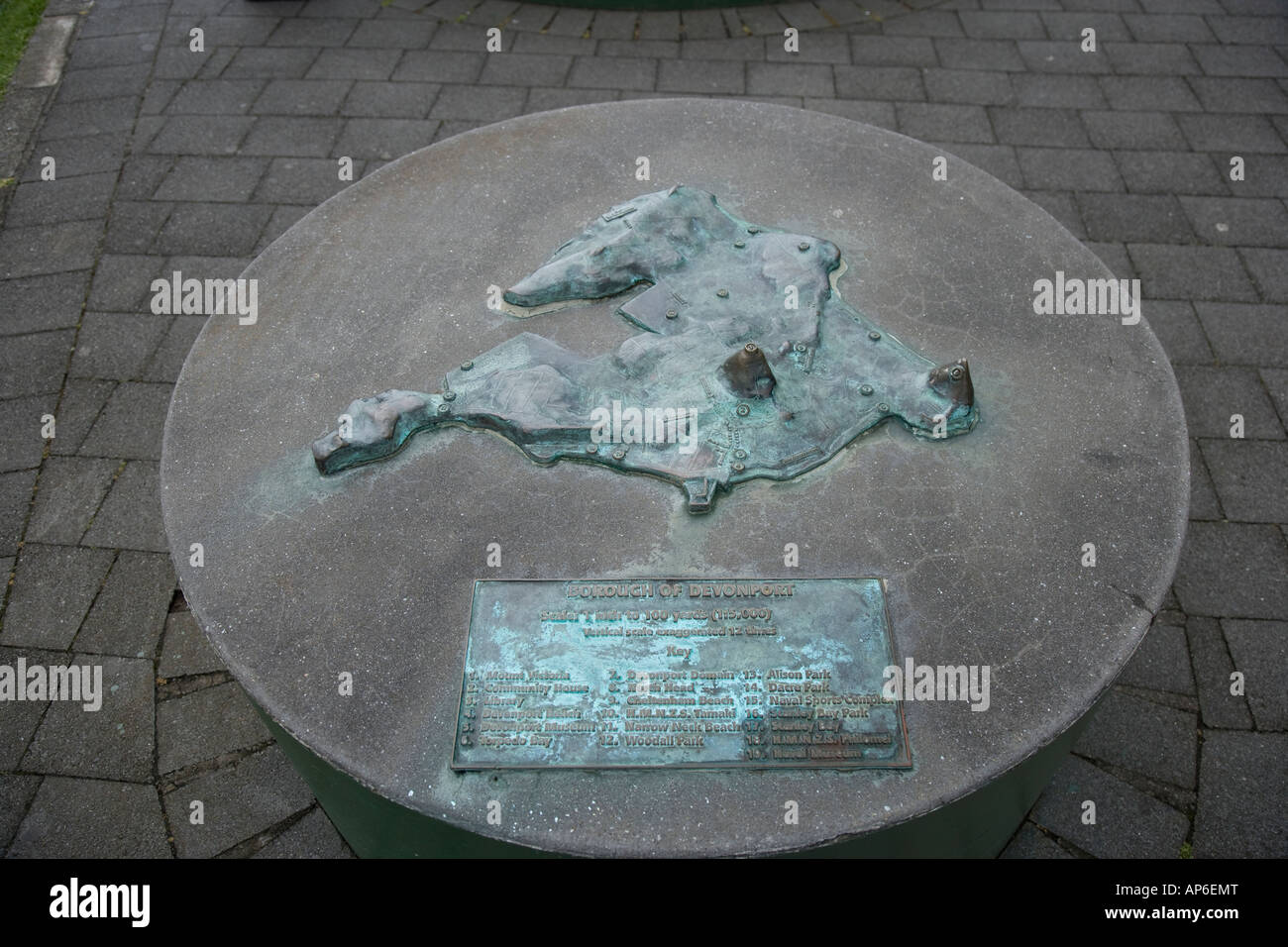 Map of devonport hi-res stock photography and images - Alamy