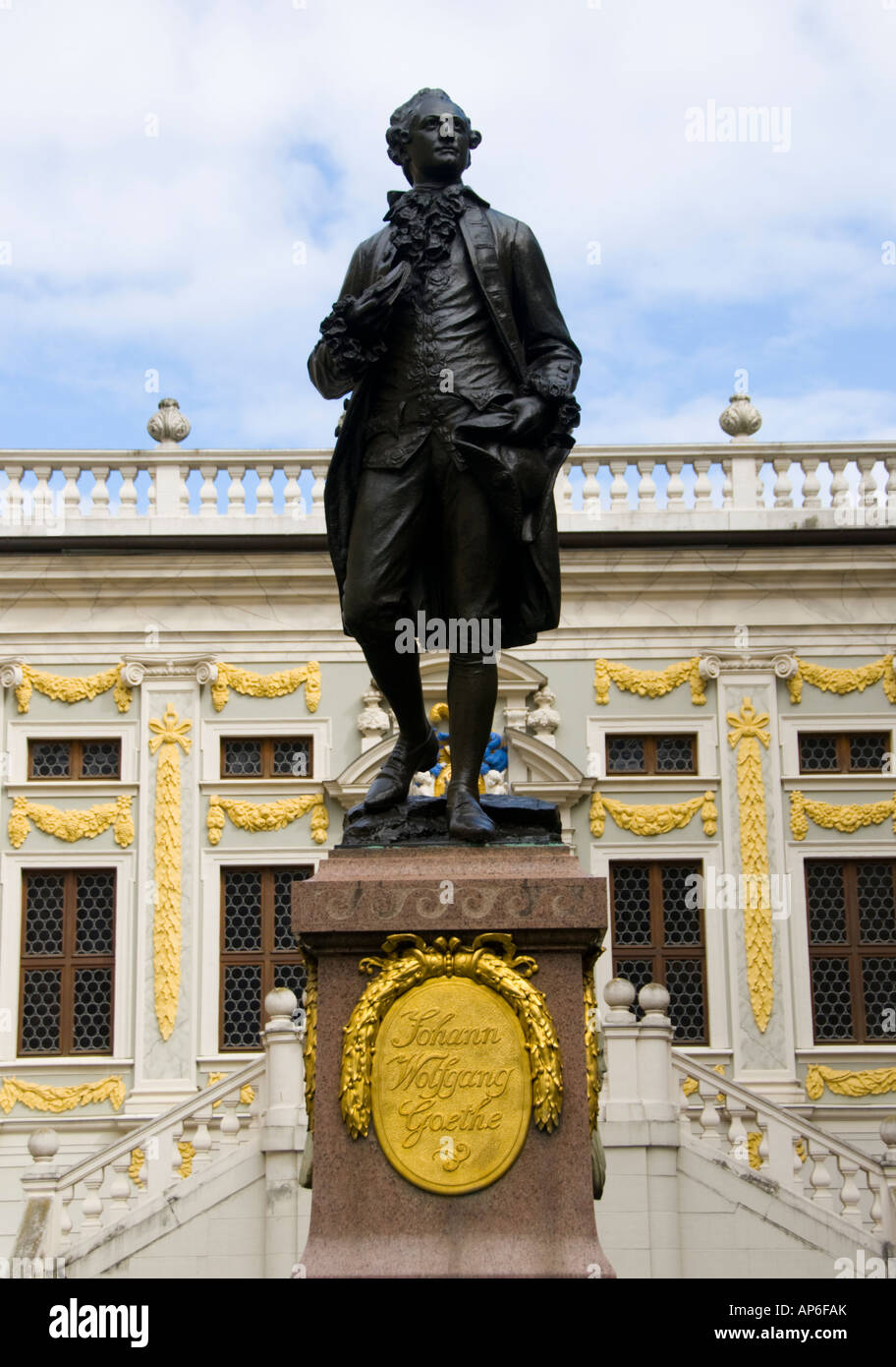 Statue of Goethe in Naschmarkt Leipzig Germany 2007 Stock Photo - Alamy
