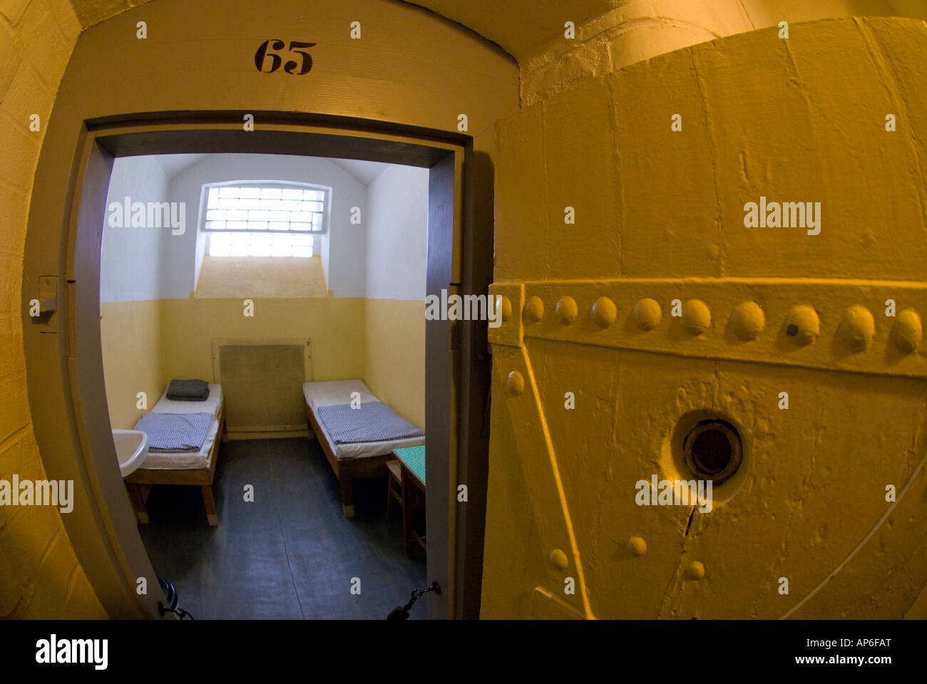 Interior of cell of Stasi Museum in Leipzig Germany 2007 Stock Photo ...