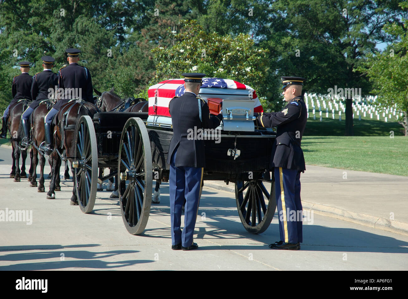 Arlington National Cemetery, Arlington, Virginia, Funeral with military ...