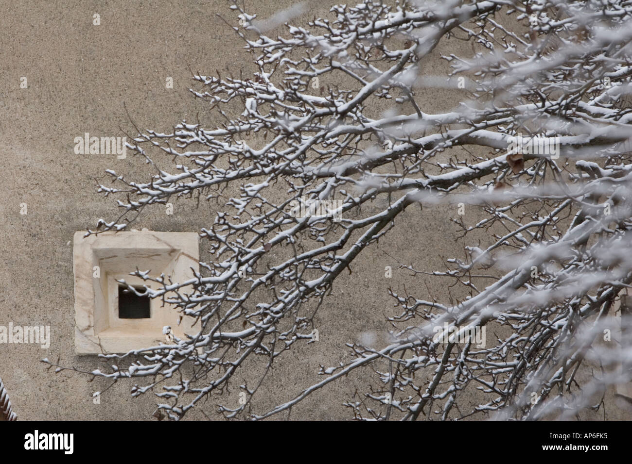 marble window frame of fortified castle Stock Photo - Alamy