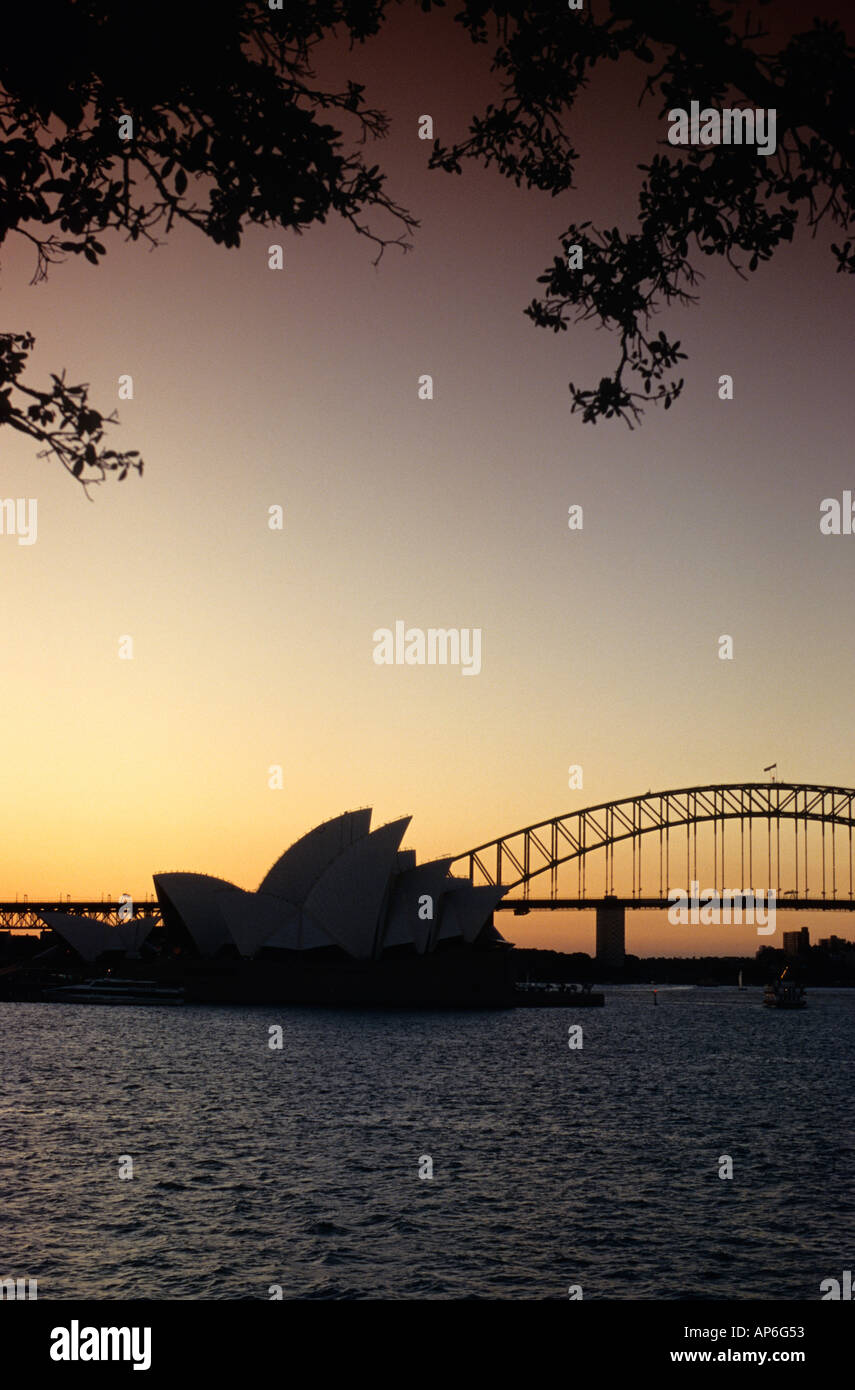 The Sydney Opera House at sunset Australia Stock Photo - Alamy