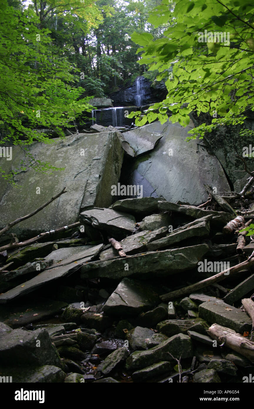 waterfall in the Catskill mountain region Stock Photo - Alamy