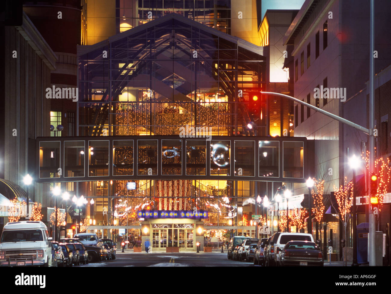 Downtown Spokane, Washington during the holidays Stock Photo - Alamy