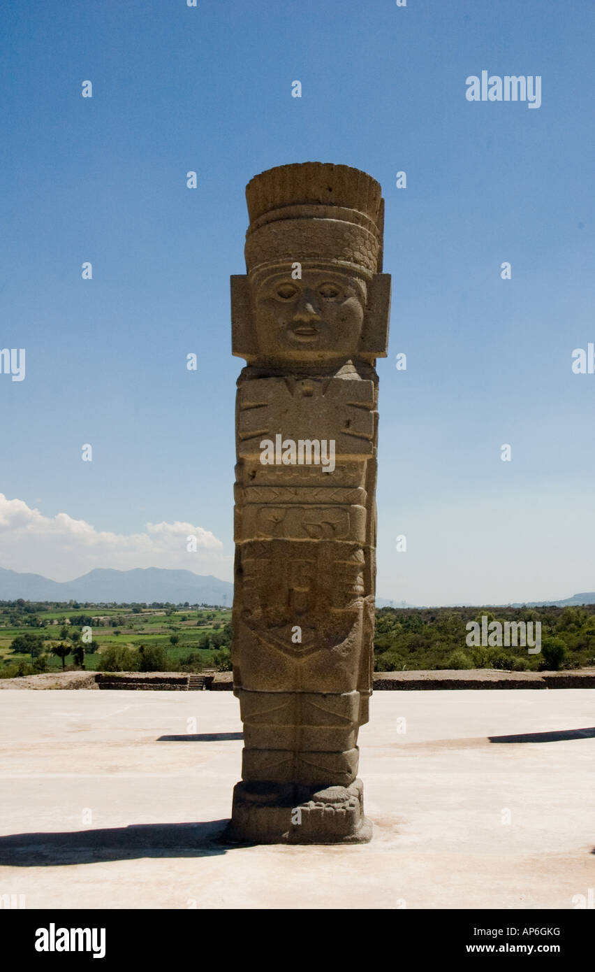 The ruins of an ancient mesoamerican city from the Toltec empire in ...
