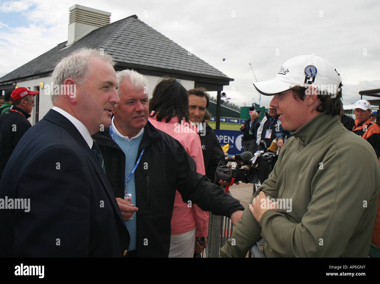 Rory MCIlroy Northern Irish Professional golfer with father (middle ...