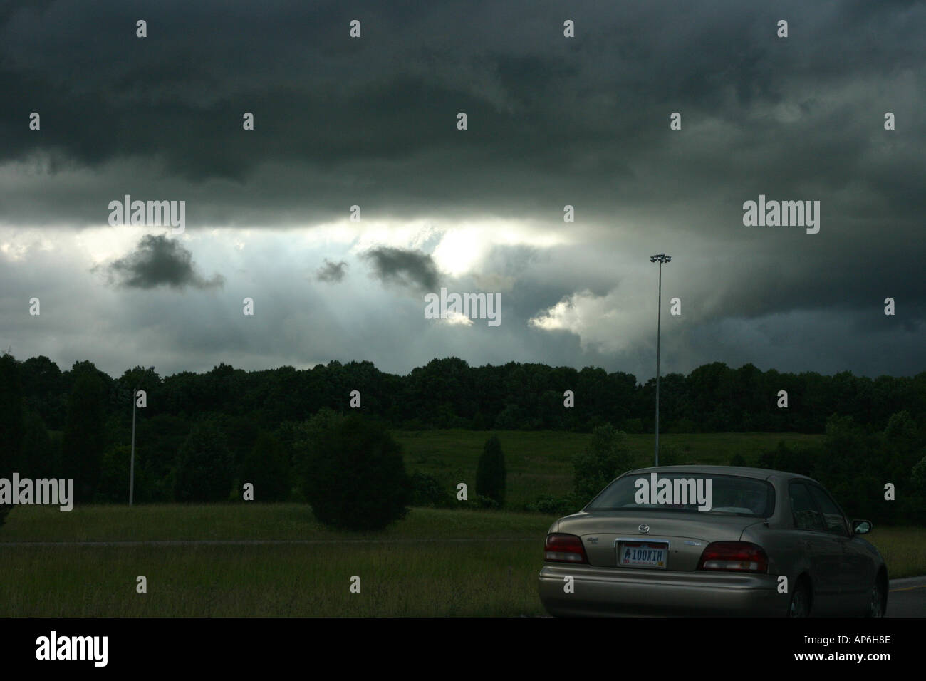 Driving on the highway in a storm Stock Photo - Alamy