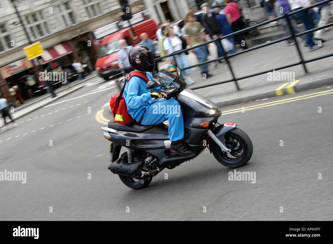 Motorbike for deliveries hi-res stock photography and images - Alamy