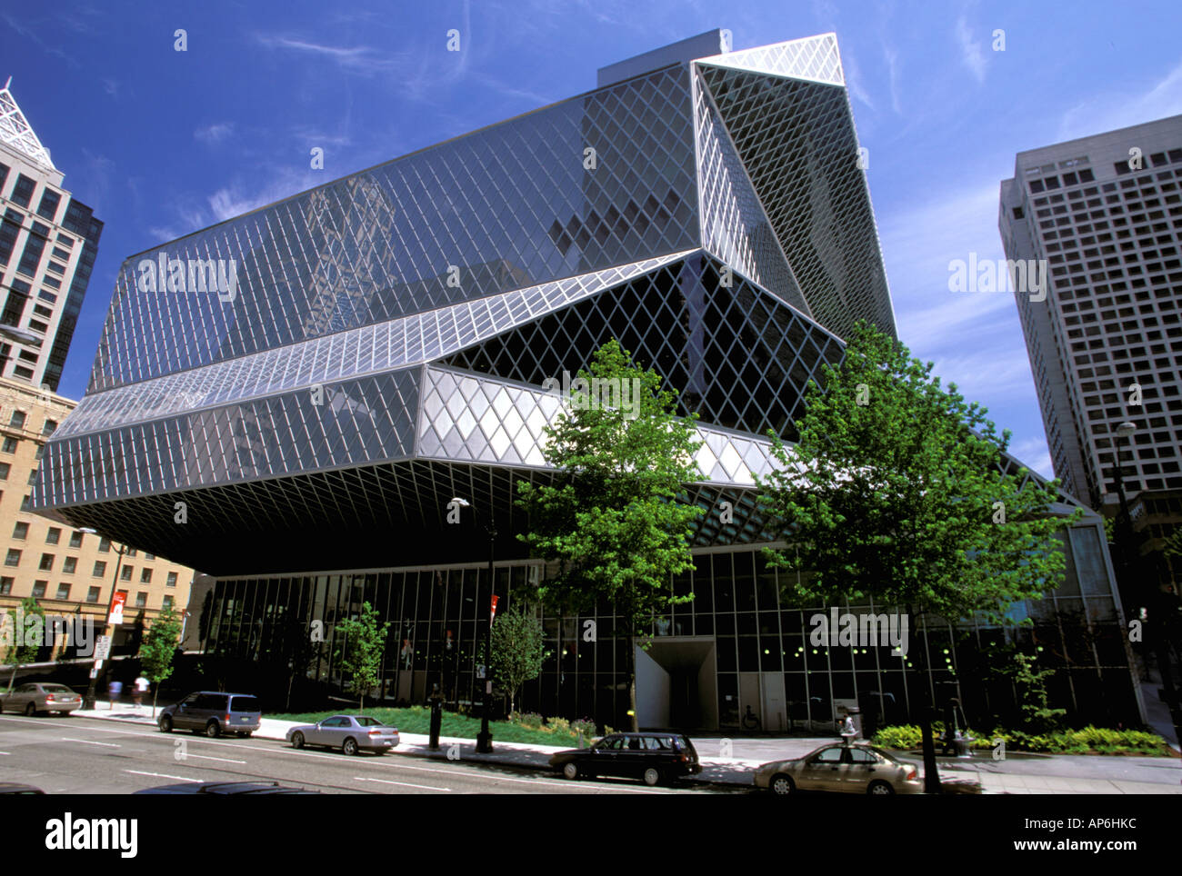 North America, USA, Washington State, Seattle. Seattle Public Library ...