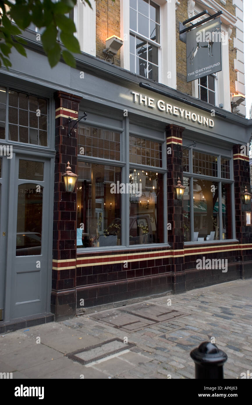 The Greyhound Bar and Restaurant Battersea London England UK Stock ...