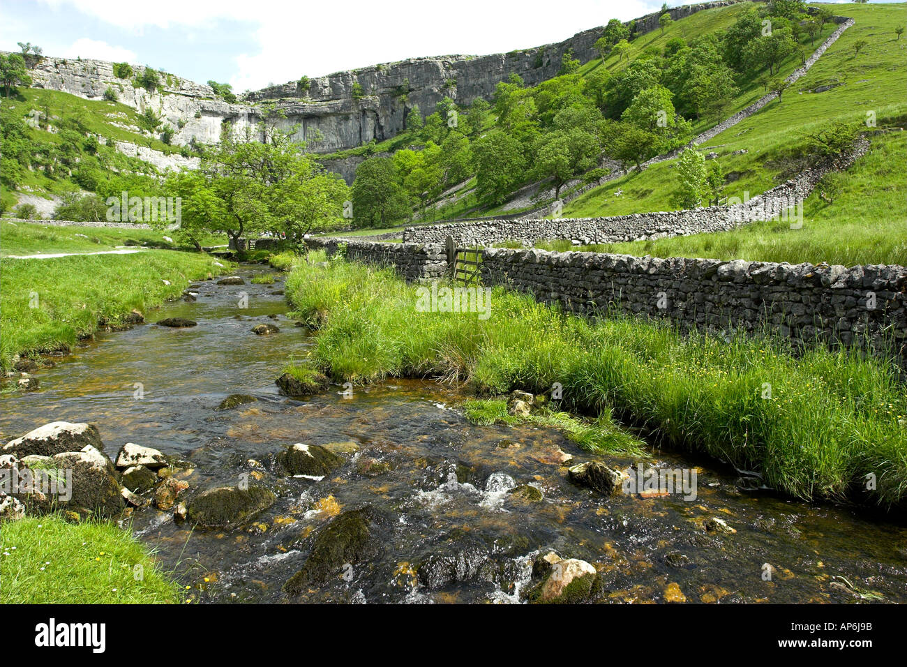 Malham Cove in the North Yorkshire Dales National Park England Stock ...