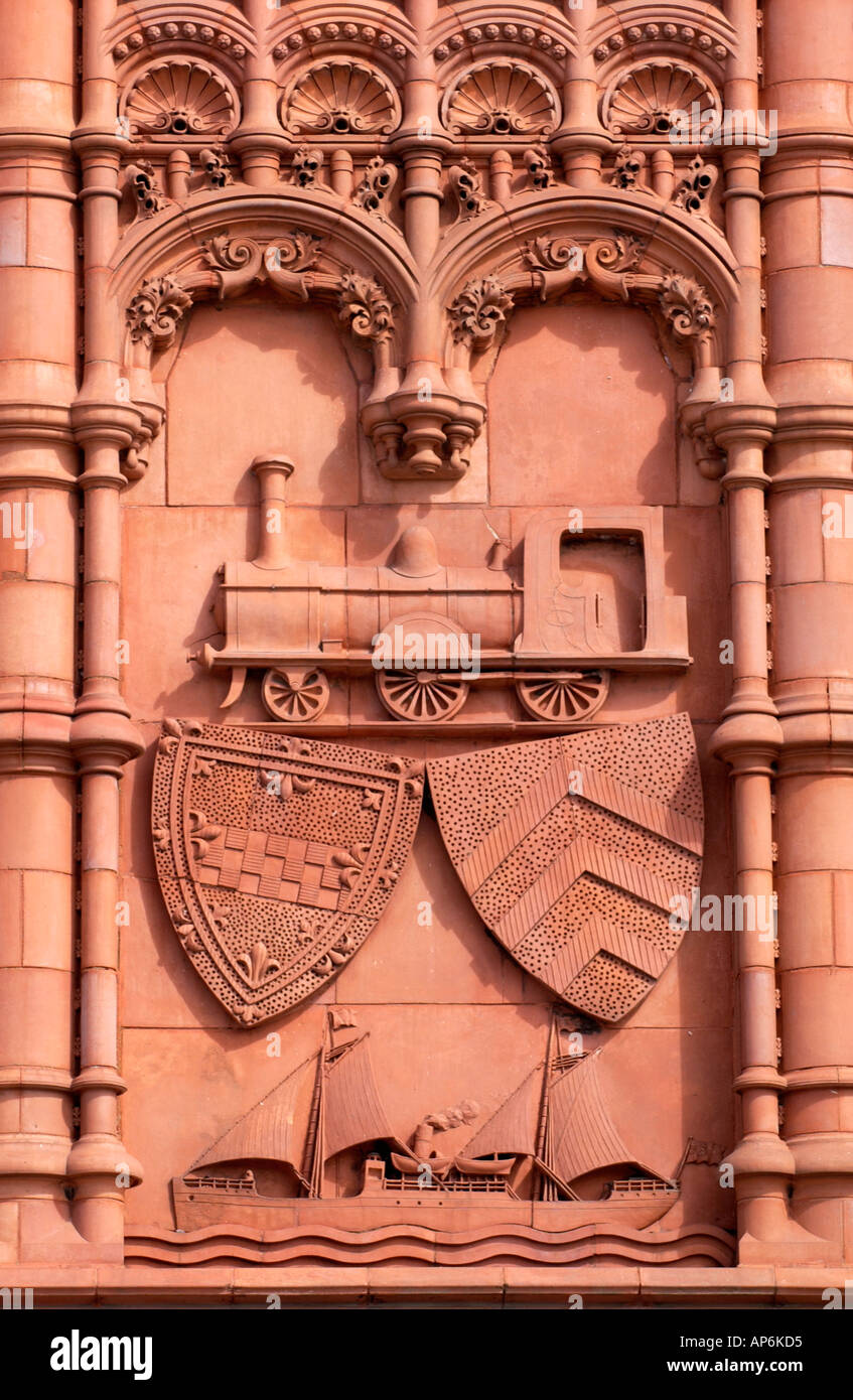 Detail of brickwork on Victorian 1896 Pierhead building former home of ...