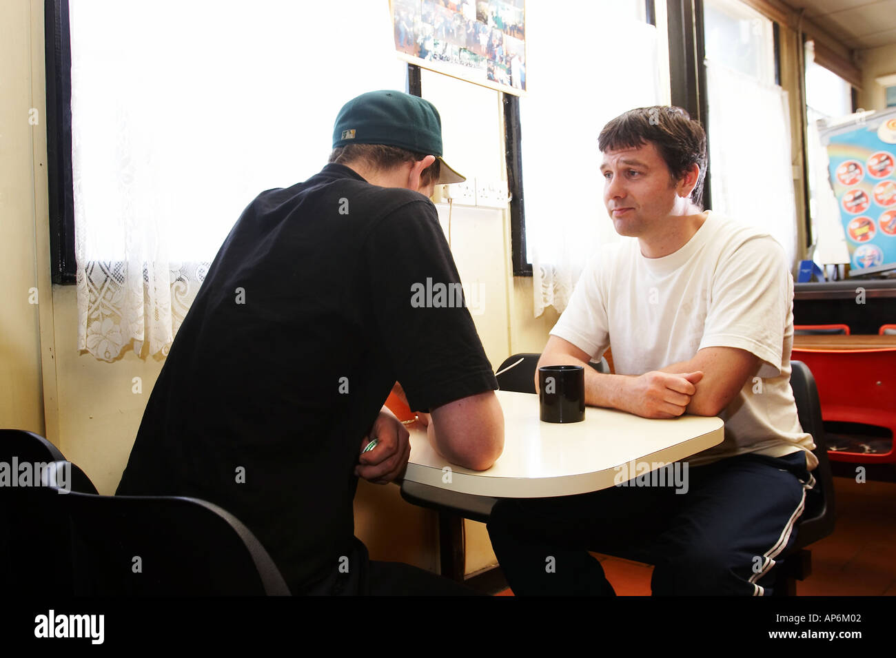 The photos are taken of a mentor and mentoree They met regular to ...